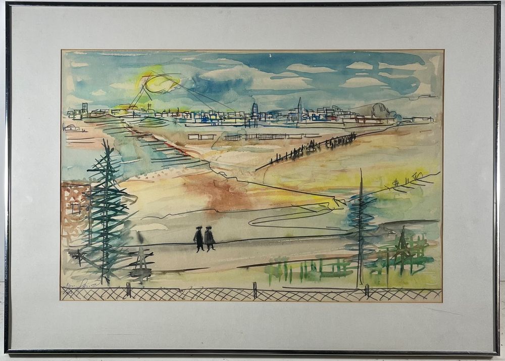 Grosse Landschaft Aquarell, Unleserlich Signiert (Gebraucht) in Root für CHF 19 – mit Lieferung ...