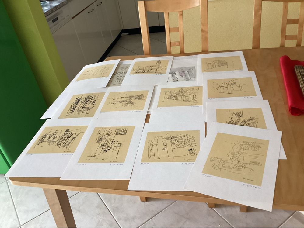 Disegni originali Enrico Rissone Lugano (Gebraucht) in cassina d'agno ...