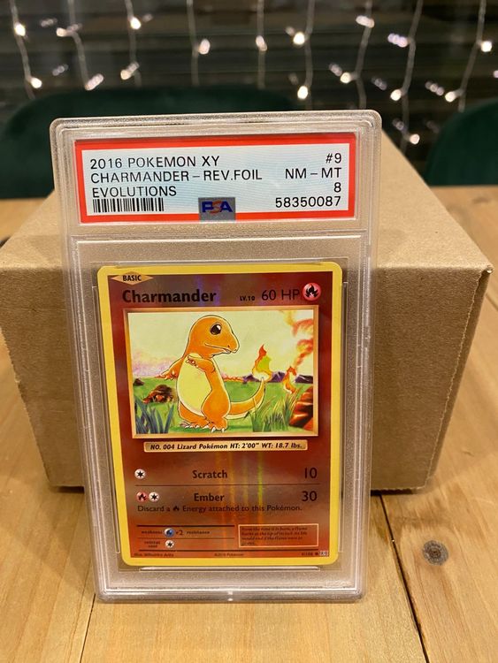 2016 Pokemon XY CHARMANDER REVERSE FOIL Evolutions PSA 8 | Kaufen auf ...