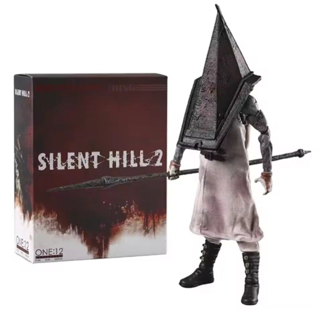 Figurine MEZCO Pyramid Head Silent Hill 2 Red Pyramid 20cm (Neuf avec ...