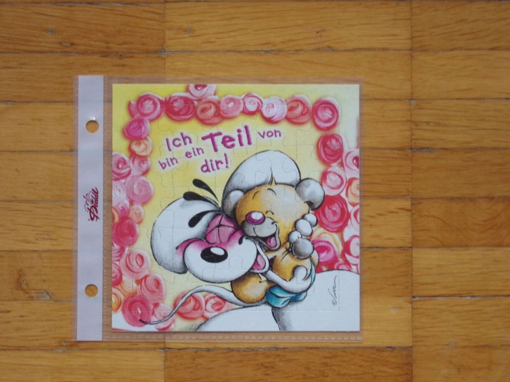 Diddl Karte Eckig Ich bin ein Teil von dir (Puzzle ) (Gebraucht) in ...