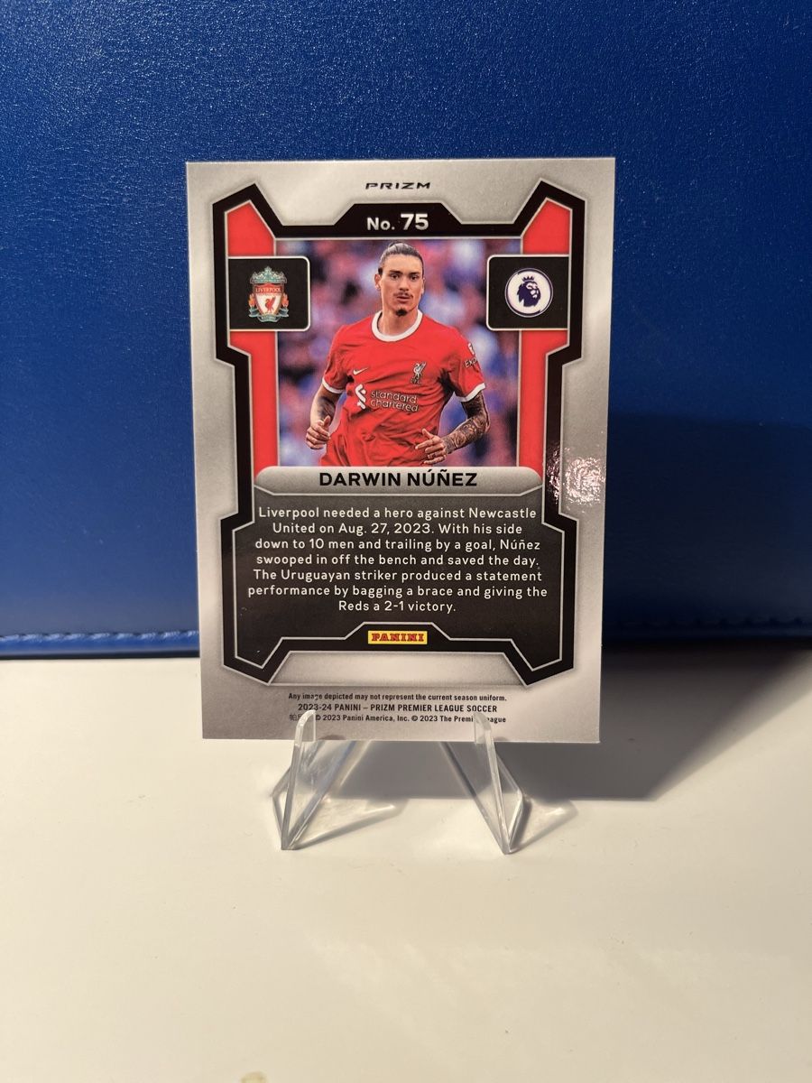 PANINI PRIZM PREMIER LEAGUE TIGER STRIPE- DARWIN NUNEZ (Neu (gemäss ...