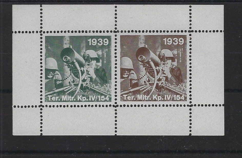 Ter.Mitr.Kp. IV/154 Zweierbögli gräulich 40.00 Nr. 274c/3 ** (Neu ...