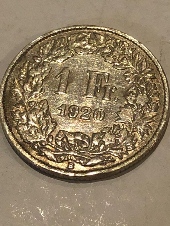 Schweiz 1 Franken 1920 Silber Rar | Kaufen auf Ricardo