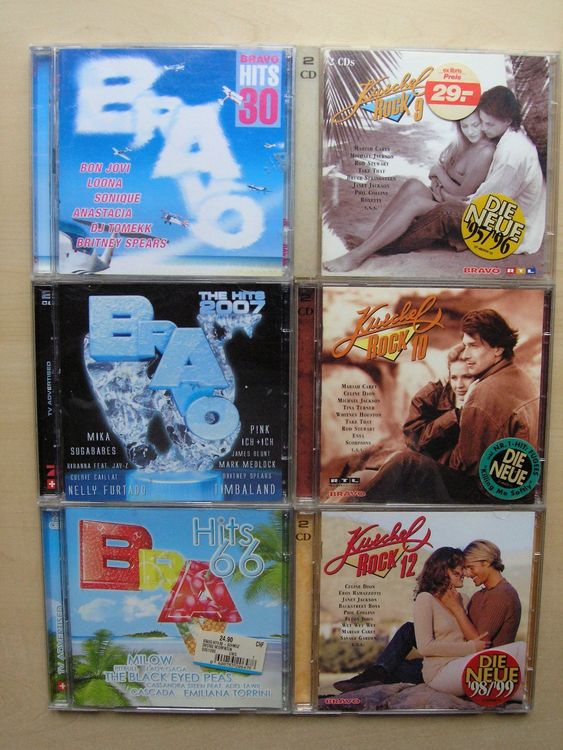 BRAVO HITS + KUSCHELROCK CD-Sammlung (Gebraucht) in Zuzwil SG für CHF 12 – mit Lieferung auf ...