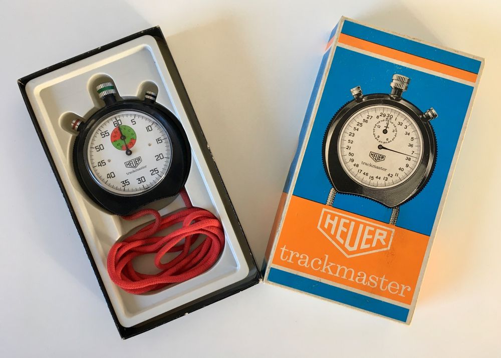 Chronomètre Heuer Trackmaster avec sa boîte d’origine | Kaufen auf Ricardo