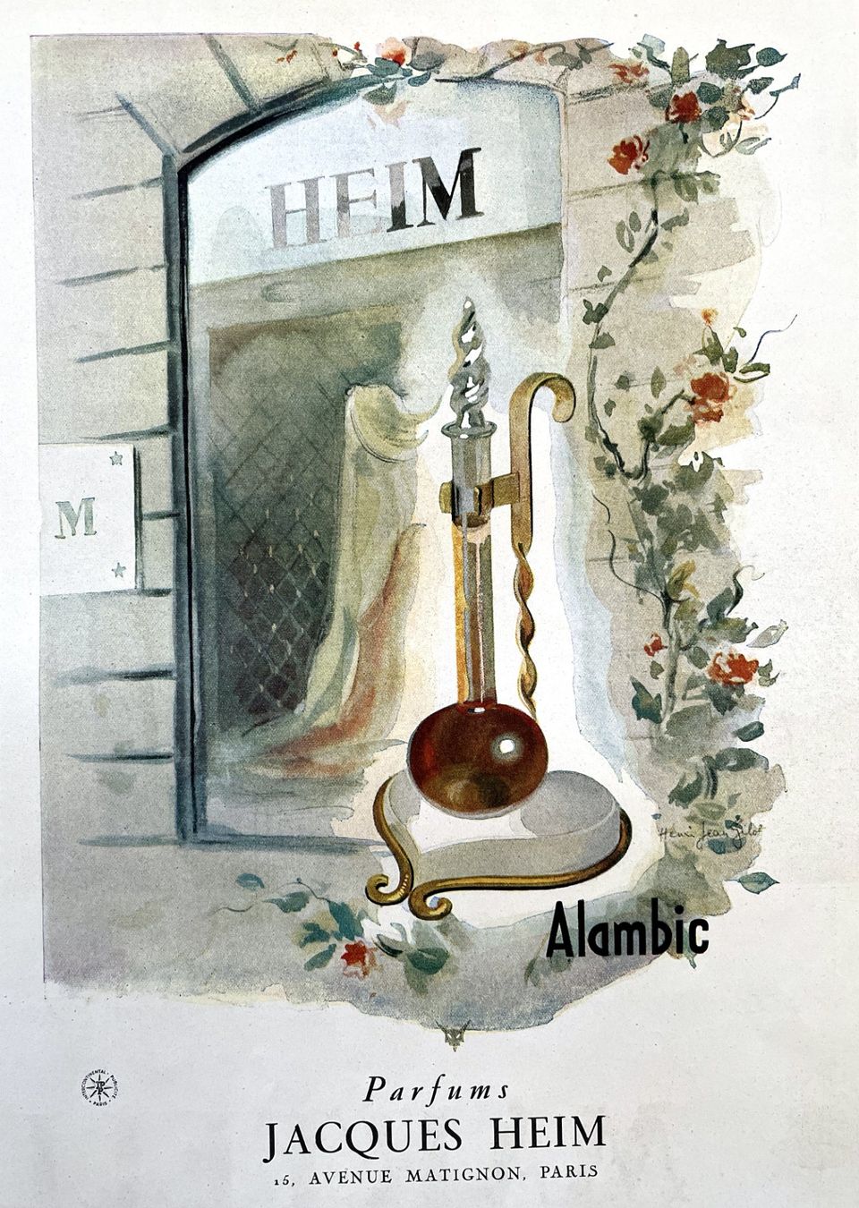 Jacques Heim Parfum - Alte Werbung /Ancienne publicité 1946 (Gebraucht ...