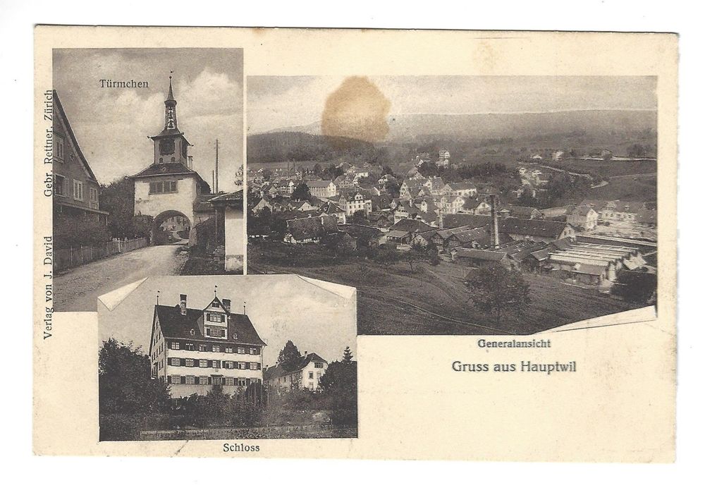 AK Gruss aus Hauptwil Türmchen, Schloss (Gebraucht) in Frauenfeld für CHF 11.9 – mit Lieferung ...