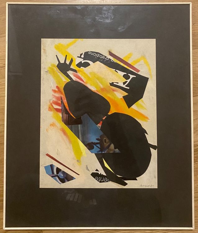 70. er. Jahre Collage Mischtechnik Unleserlich Signiert (Gebraucht) in Root für CHF 19 – mit ...