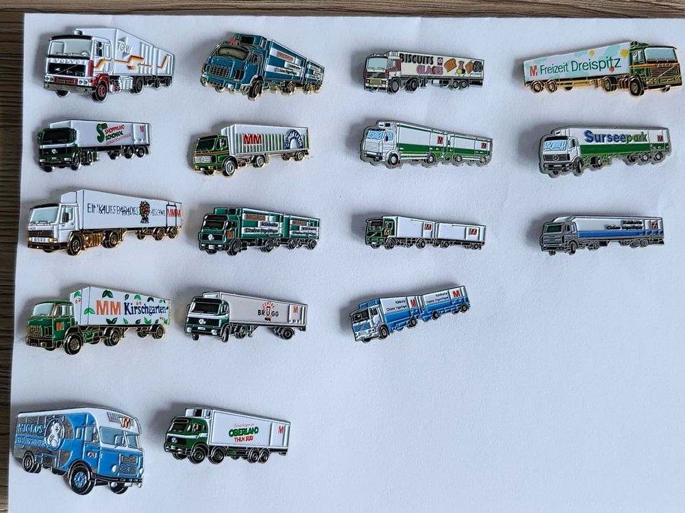 17 x Pin LKW Lastwagen Migros Truck Transport Sammlung | Kaufen auf Ricardo