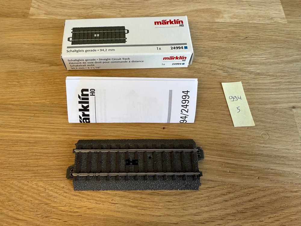 Märklin 24994 Schaltgleis gerade Gebraucht - Occasion 05 (Gebraucht) in ...