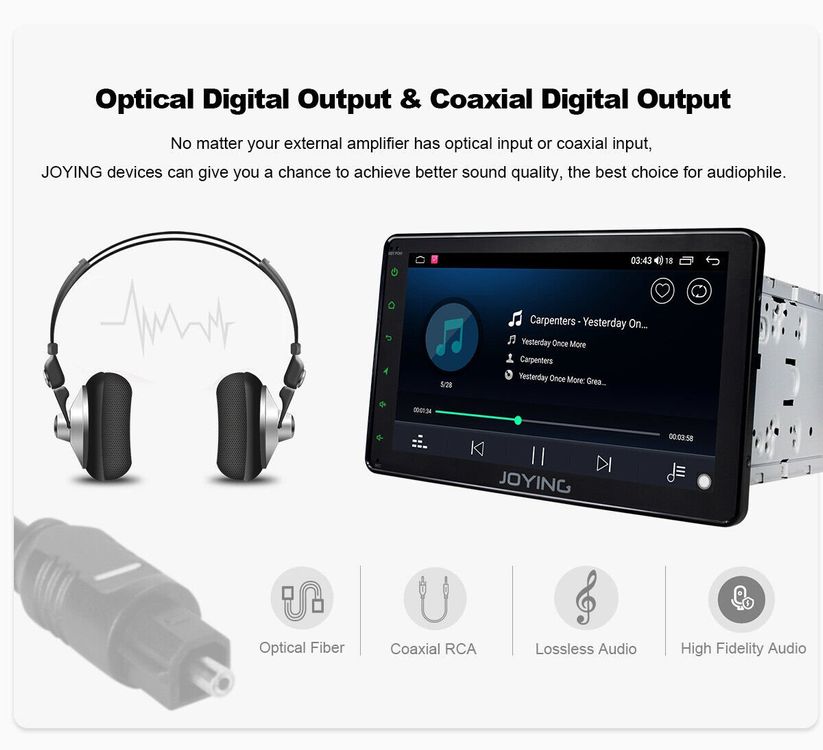 Joying JY-UQ138N4G-H 8 Inch Double Din Car Player Android 10 | Kaufen ...