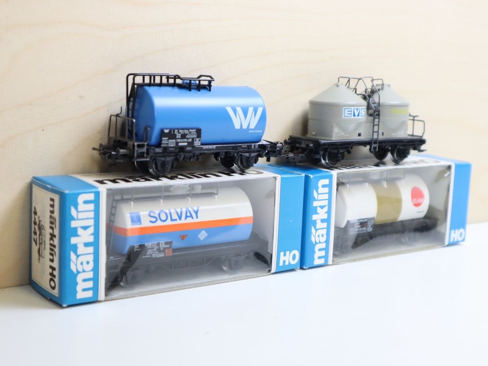 Märklin 4 x Güterwagen 4444 / 4447 - Set H0 Raritäten (Gebraucht) in ...