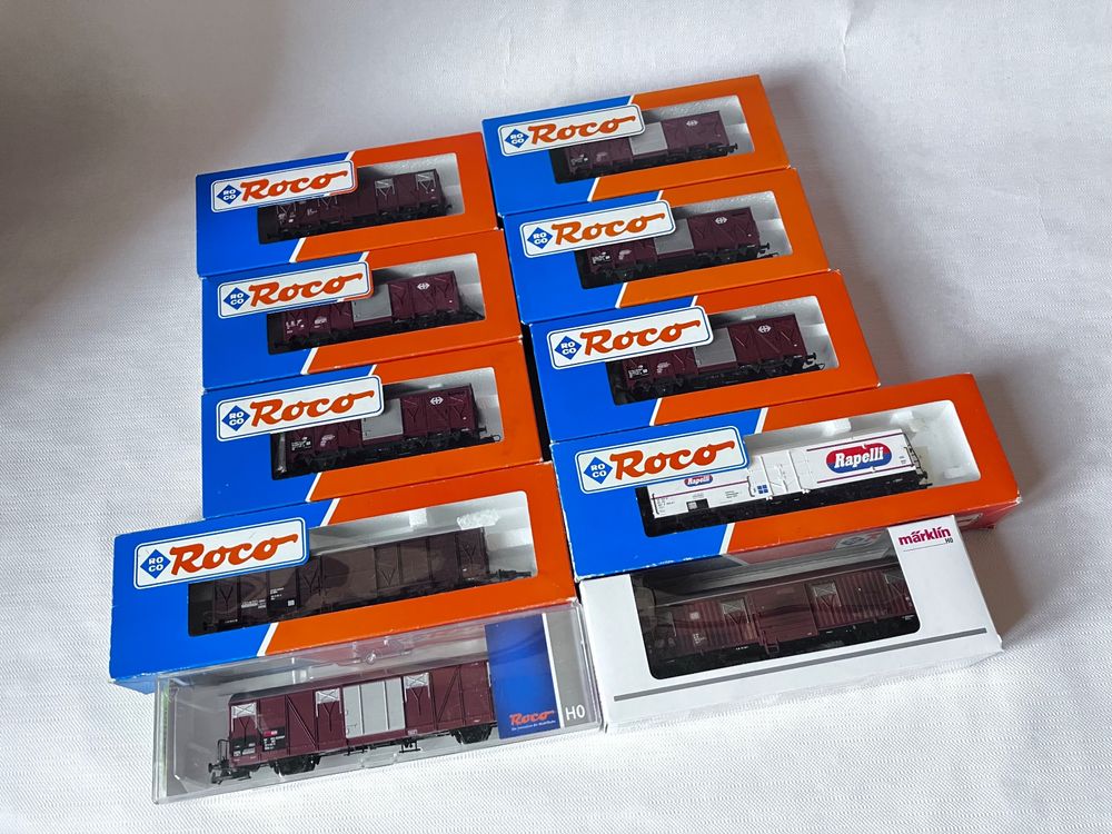 lot de 10 wagons couverts Roco Märklin | Kaufen auf Ricardo