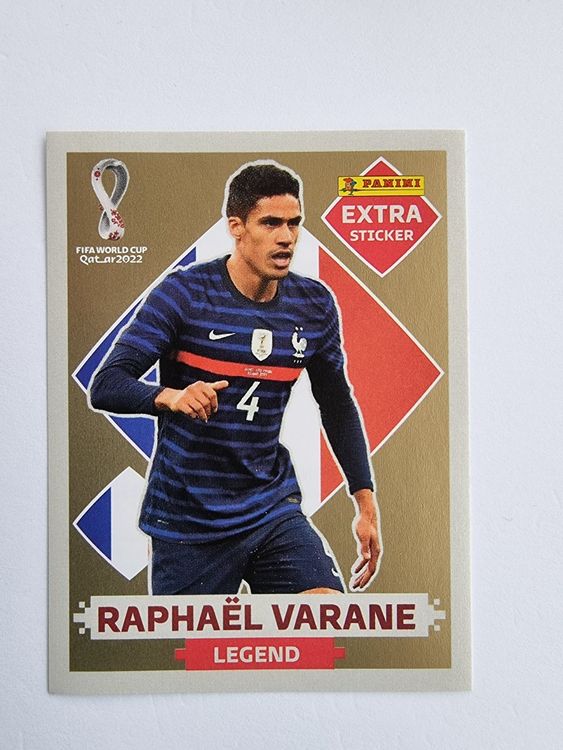 Panini WK 2022 Extra Sticker Raphael Varane Gold (Neu (gemäss Beschreibung)) in Winterthur für ...