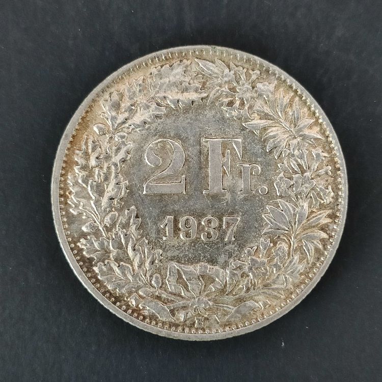 2 Franken Silbermünze 1937 | Kaufen auf Ricardo