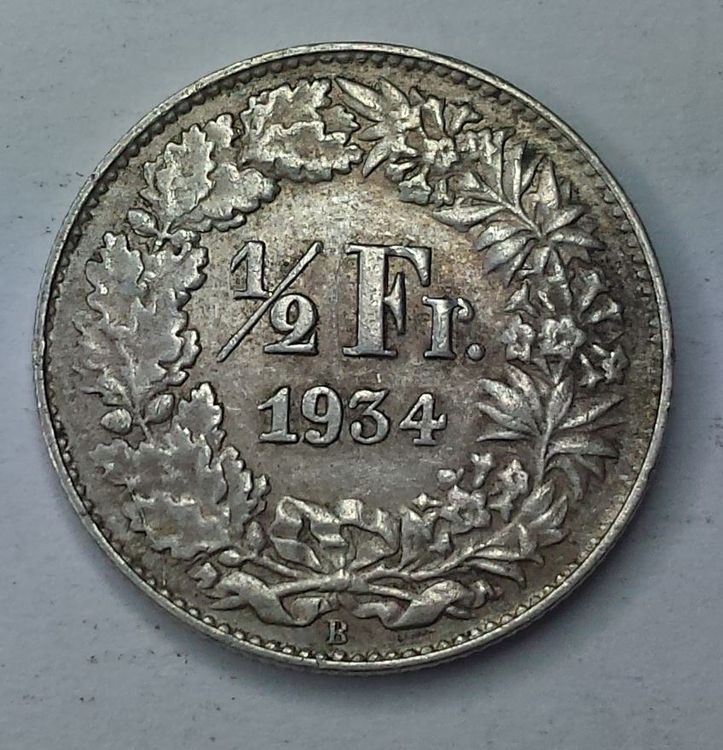 50 Rappen Münze 1934 (Gebraucht) in Luzern für CHF 5 – mit Lieferung auf Ricardo kaufen
