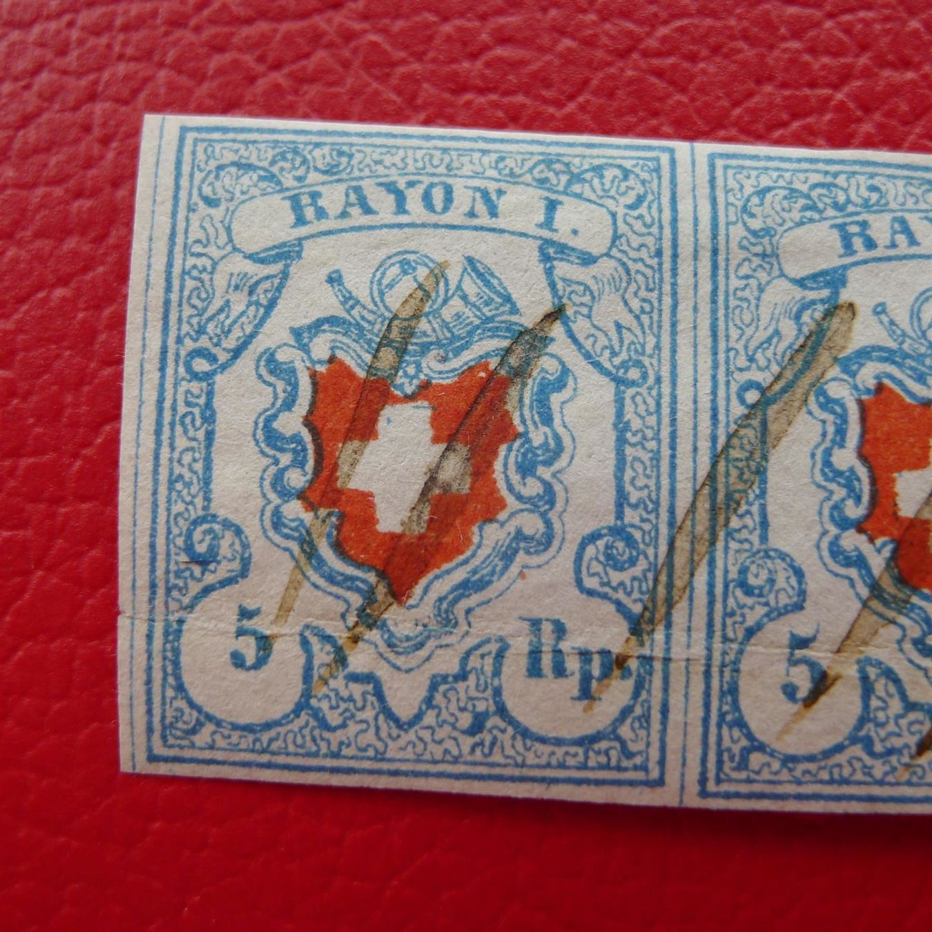 Rayon I (hellblau): 17II.1.04, T.21+22 C2-LU, TINTE 1'000.-+ (Gebraucht ...