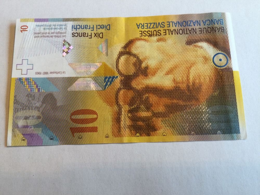 CH - 10 Fr.Banknote ( 2013 ) (Gebraucht) in Zürich für CHF 12 – mit ...