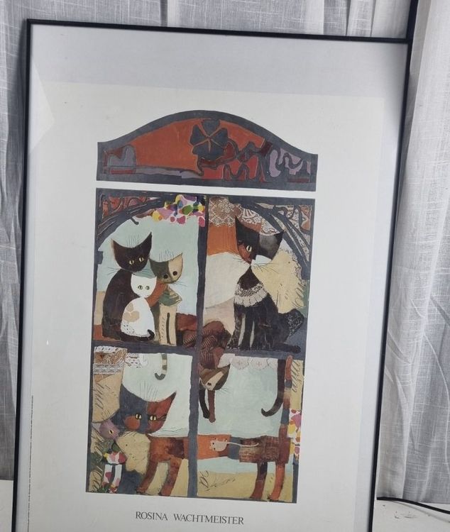 Katzen Poster Druck Rosina Wachtmeister von 1989 (Gebraucht) in Flums für CHF 45 – mit Lieferung ...