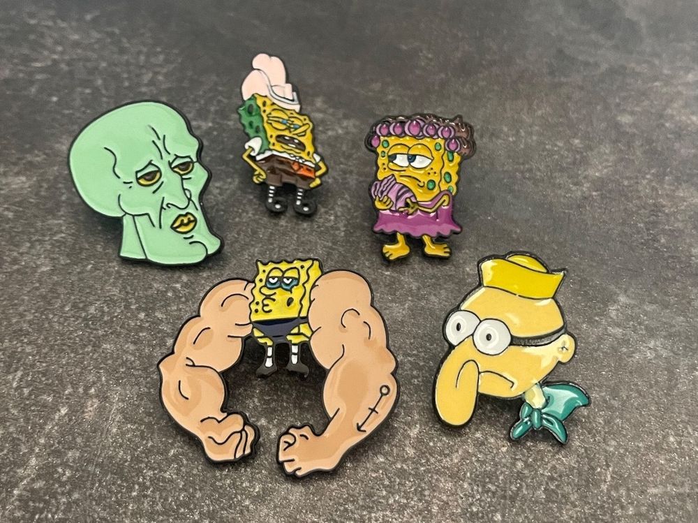 Spongebob Pin Sammlung 5 Stücke (Gebraucht) in Biel/Bienne für CHF 5 ...