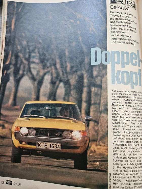 AMS 12/74 Toyota Celica 1600 GT Renault 5 VW Scirocco TS xx | Kaufen ...