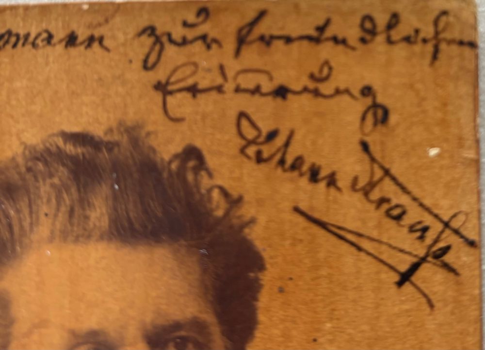 Autograph, Widmung, Unterschrift Johann Strauss, Musik, RAR! (Gebraucht ...