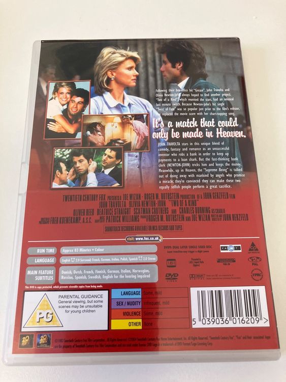 Two of a Kind (DVD) Travolta, Olivia Newton-John D/E/F/I (Gebraucht) in ...