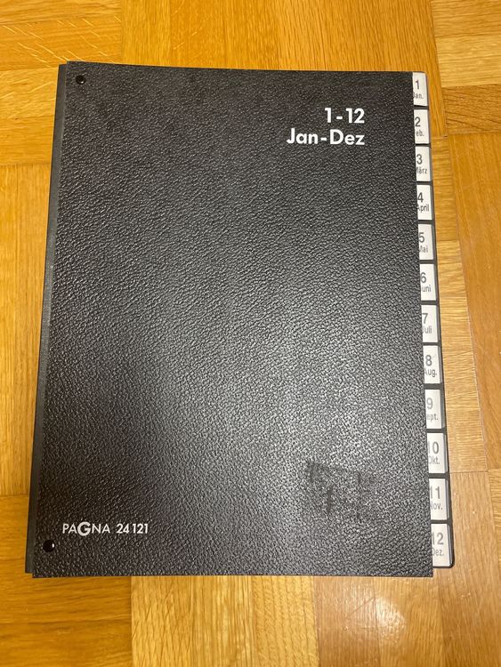 Register Mappe Januar-Dezember | Kaufen auf Ricardo
