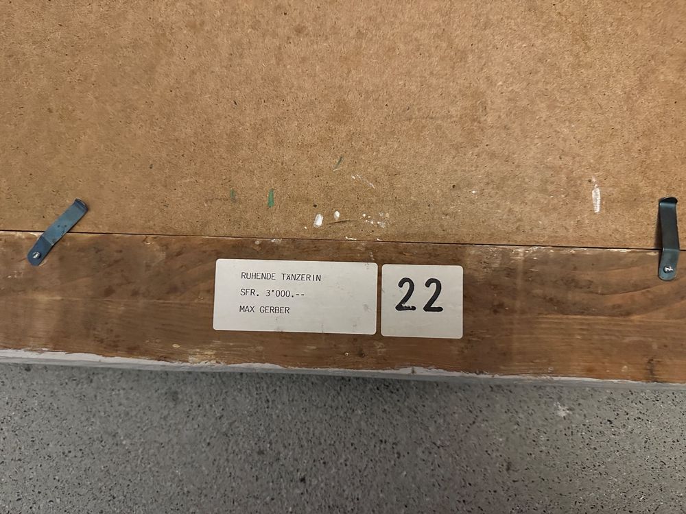 Ölgemälde von Max Gerber (Gebraucht) in Langenthal für CHF 50 – mit ...