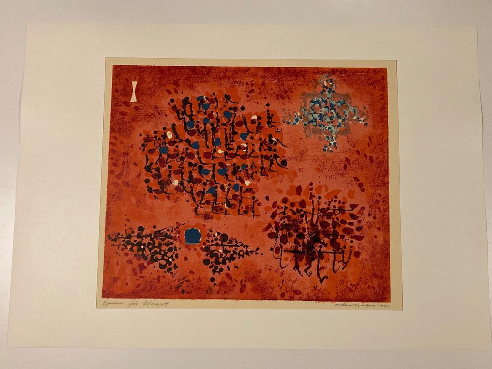 Oskar Dalvit 1964 (1911-1975) Holzschnitt signiert, Widmung | Kaufen ...