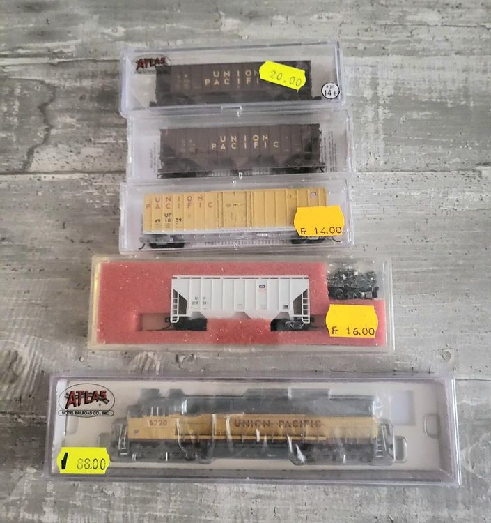 Atlas Spur N Set mit UP Lok 6220 + 4 Gw, top, bis -60% | Kaufen auf Ricardo