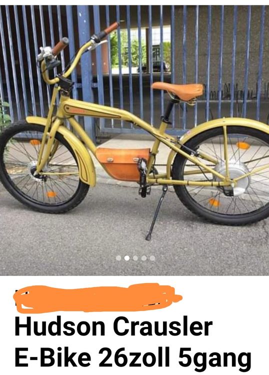 Hudson Bike Rarität Elektro Velo Cruiser | Kaufen auf Ricardo