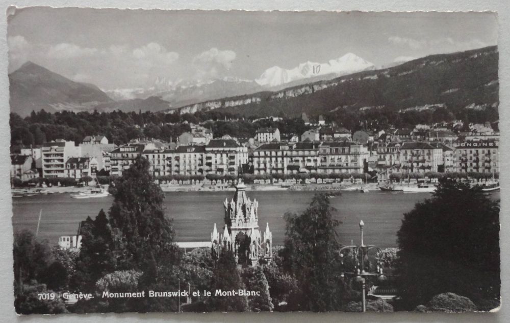 Genève, Monument Brunswick et le Mont-Blanc (Gebraucht) in Fétigny für CHF 1 – mit Lieferung auf ...