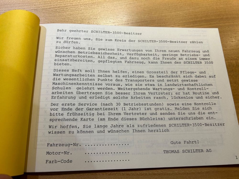 Thomas Schilter 3500 Anleitung (Gebraucht) in für CHF 22 – mit ...