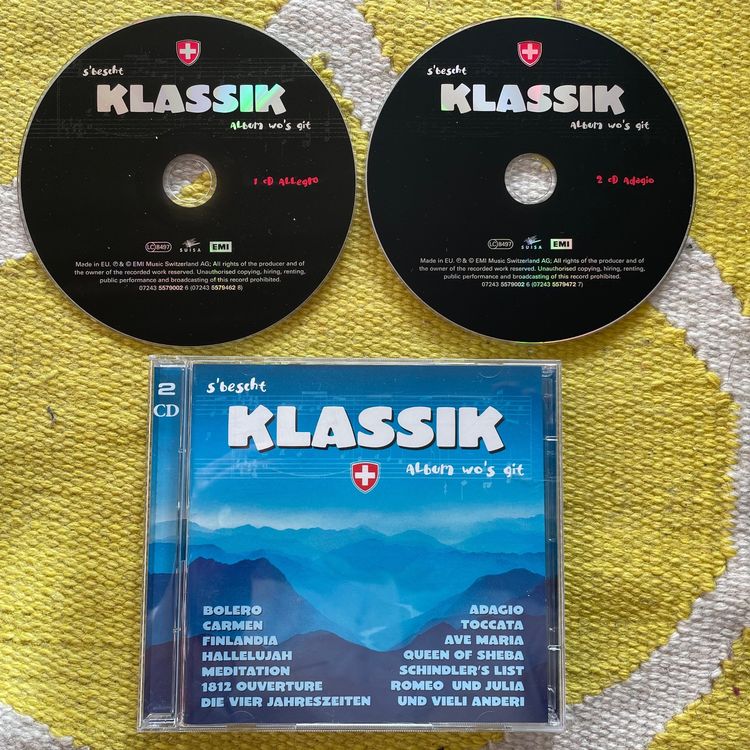 S‘BESCHT KLASSIKALBUM WO‘S GIT-2CD BESCHT KLASSIK ALBUM (Gebraucht) in Rorschacherberg für CHF 4 ...