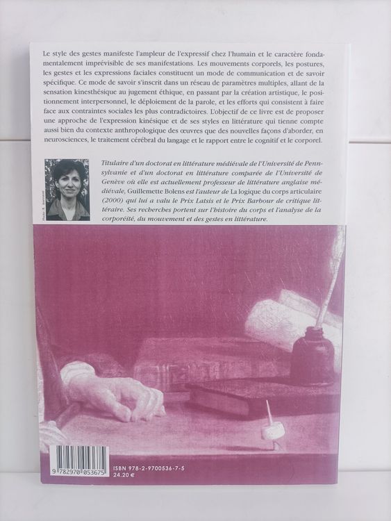 Le style des gestes - Corporéité et kinésie dans le récit li (D ...