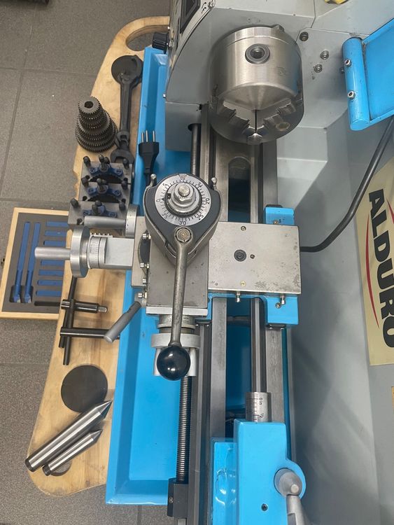 Schöne kompakte ALDURO Drehmaschine mit Zubehör! (Gebraucht) in ...