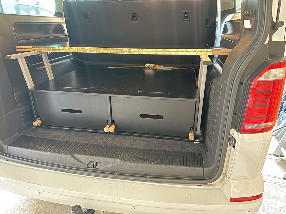 Transportbox / Campingbox mit Schubladen VW T5/T6/T6.1 (Gebraucht) in ...