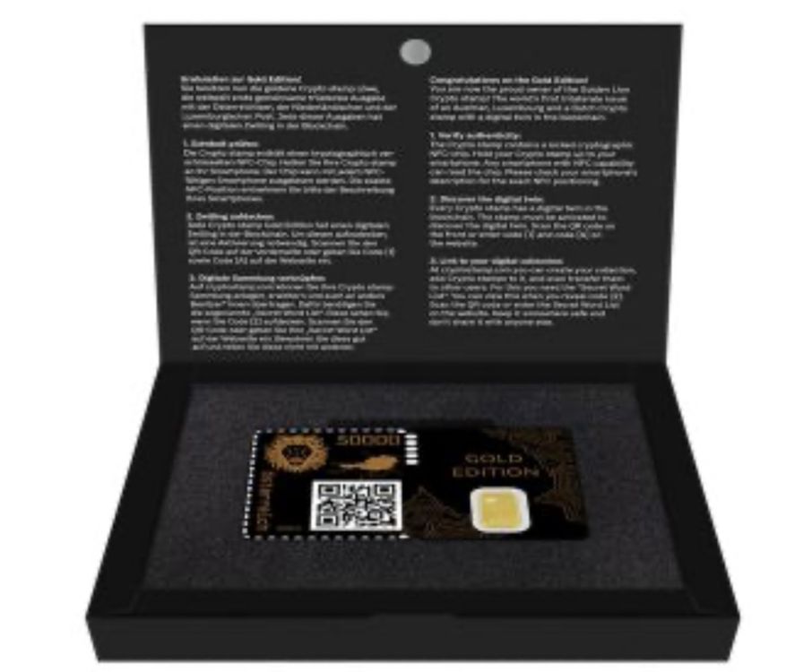 Crypto stamp Gold Edition Löwe (Neu und originalverpackt) in Oberbüren ...
