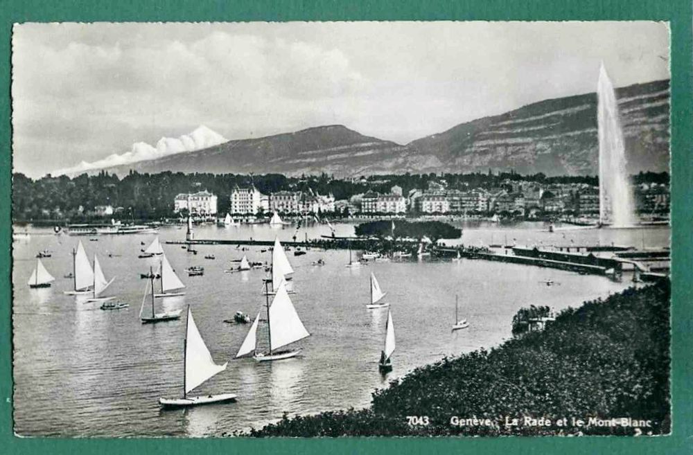 Genève, La Rade et le Mont-Blanc,ca.1947 (Antik) in Sargans für CHF 6 – mit Lieferung auf ...