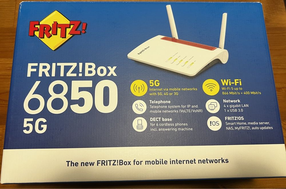 Fritz!Box 6850 5G-router NEU (Neu und originalverpackt) in für CHF 300 ...