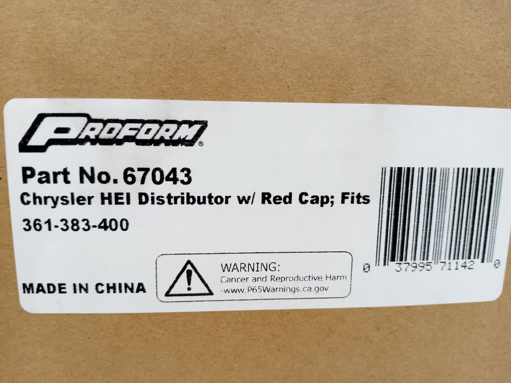 Zündverteiler 67043 Mopar Big Block (Neu und originalverpackt) in ...