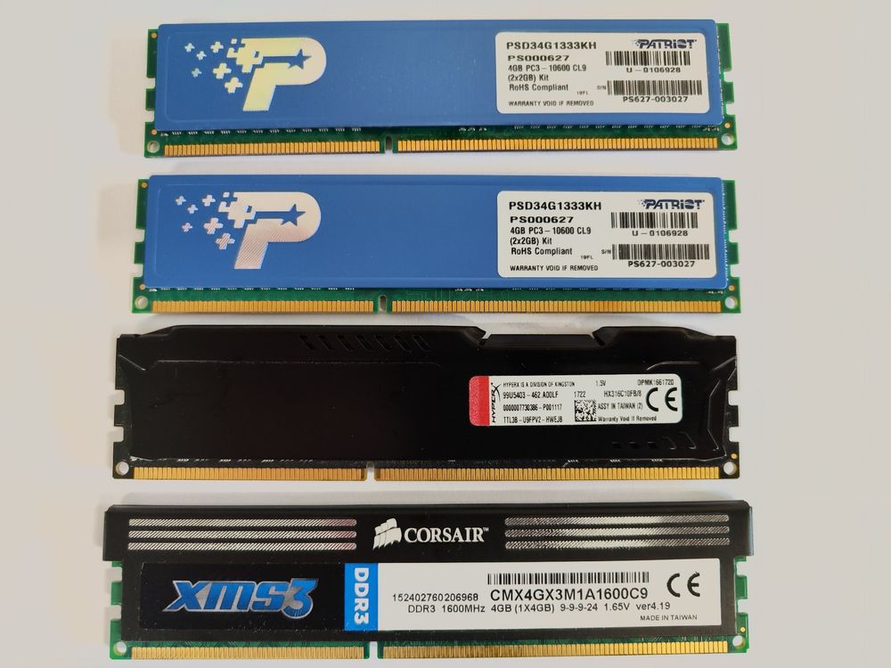 Ddr3 Sd Ram Diverse Module Kaufen Auf Ricardo 