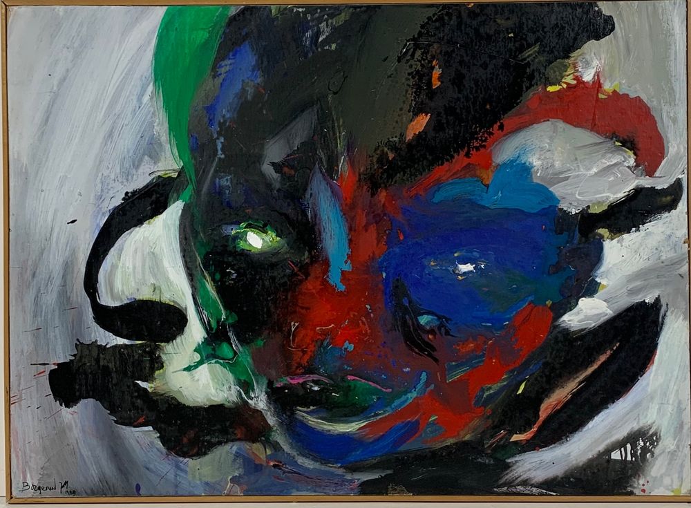Jean Marie Borgeaud (1954) Abstraktes Gemälde | Kaufen auf Ricardo