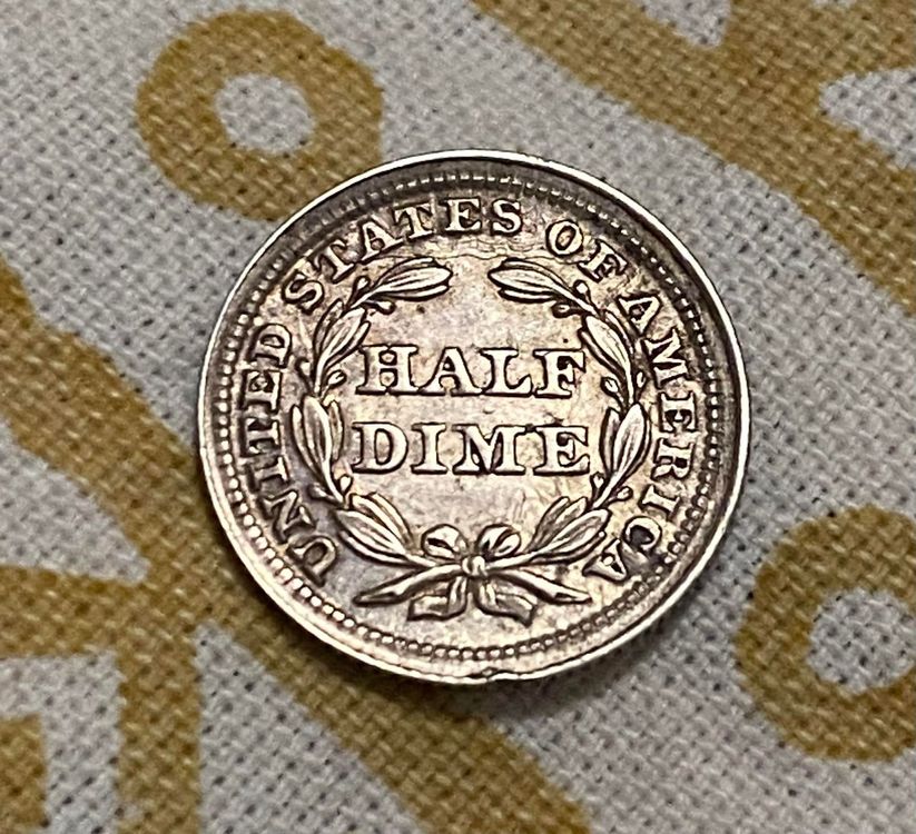 USA 1/2 dime XF condition 1853 Silver coin | Kaufen auf Ricardo
