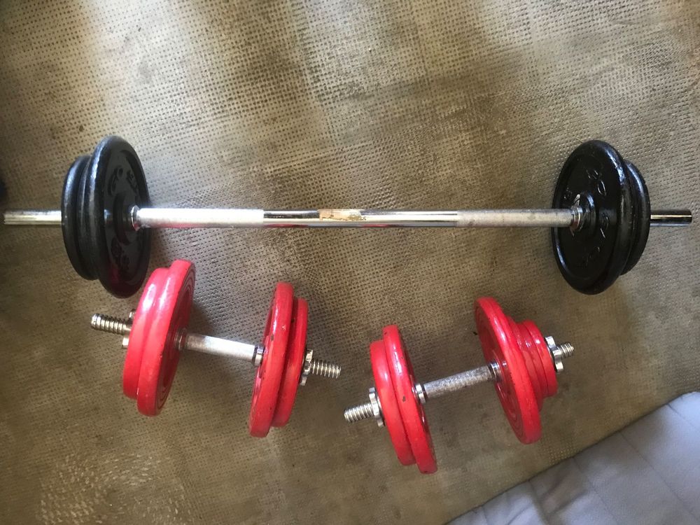Set haltère barre pour musculation fitness (D'occasion) à Genève pour ...