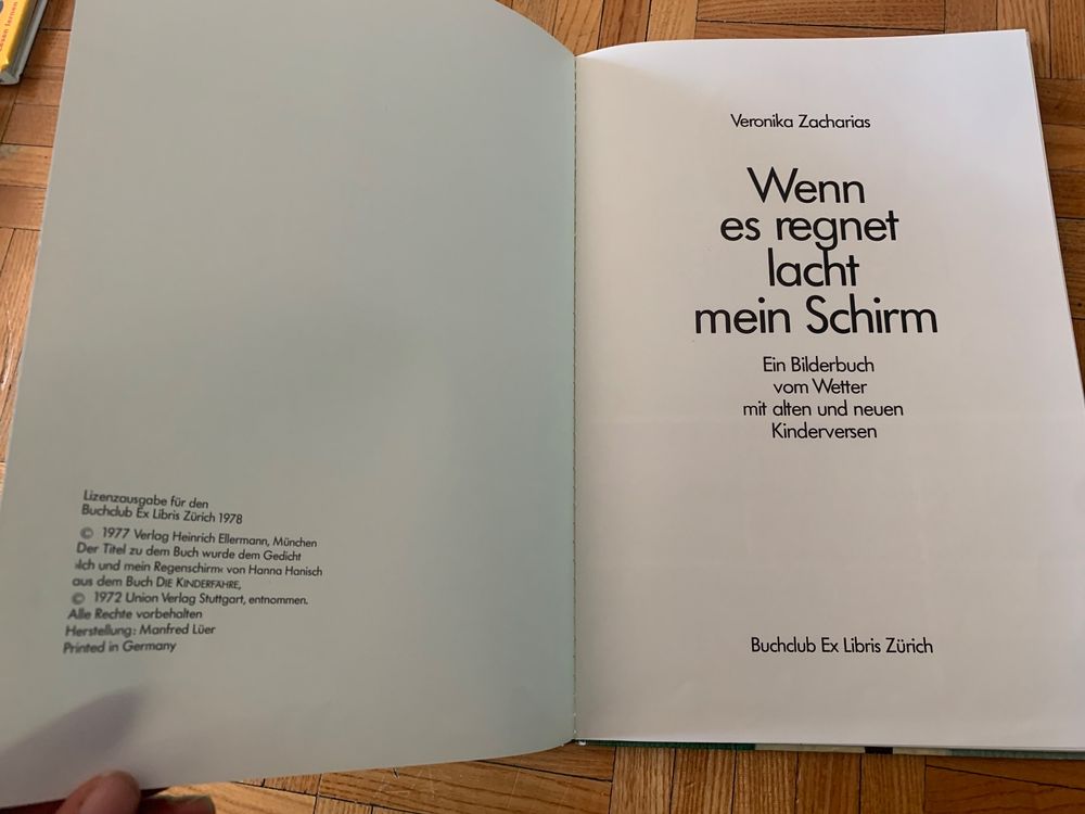 Wenn es regnet,lach mein Schirm Veronika Zacharias (Gebraucht) in Uster ...