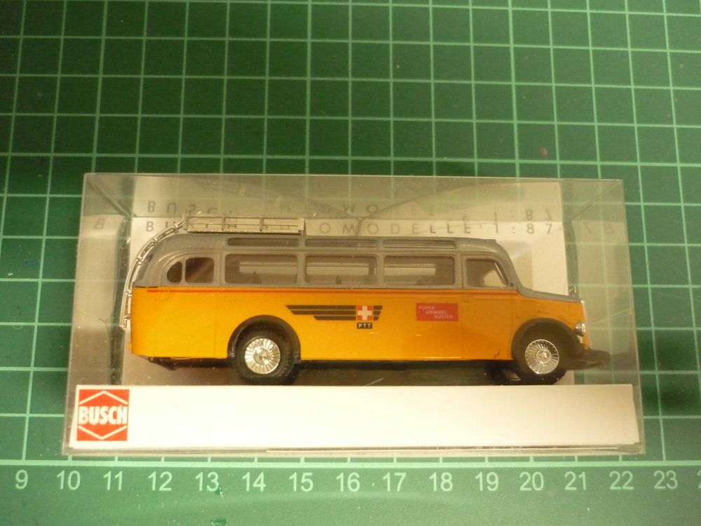 Bus PTT vintage Busch 1:87 neuf en boîte. (Neu und originalverpackt) in ...