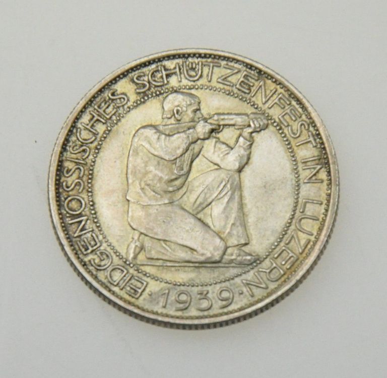 Schweiz 5 Franken 1939 Eidg. Schützenfest Luzern (Gebraucht) in Wettingen für CHF 17 – mit ...